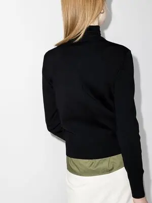 Moncler Wool And Nylon Padded Cardigan