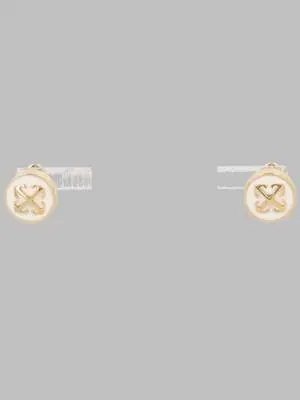 Off-White Orecchini Round Arrow - Gold
