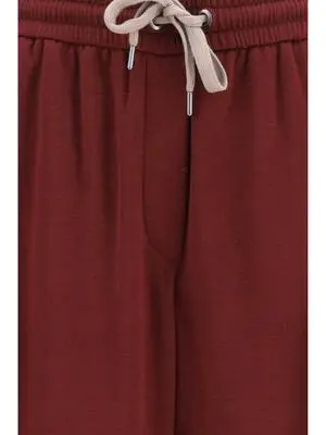 Brunello Cucinelli Cotton And Silk Track Pants