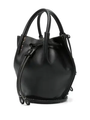 TOD'S Logo-charm Leather Mini Bucket Bag