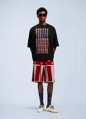 Palm Angels Flames Flag Loose T-shirt