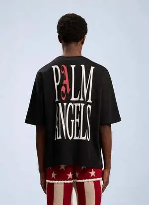 Palm Angels Flames Flag Loose T-shirt