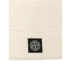 Stone Island Ribbed Knit Beanie