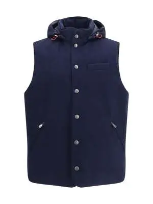 Brunello Cucinelli BRUNELLO CUCINELLI Wool Down Vest Blue