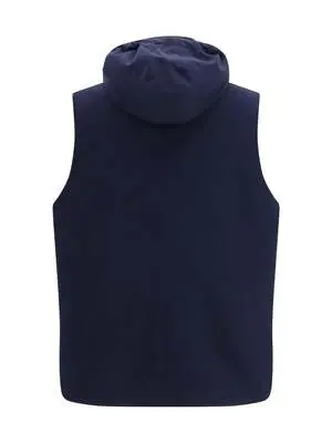 Brunello Cucinelli Wool Down Vest - Blue