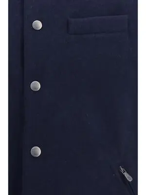 Brunello Cucinelli Wool Down Vest - Blue