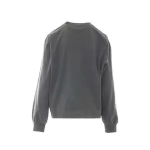 GANNI Logo Long Sleeves T-shirt With Future Tiger Print - Gray
