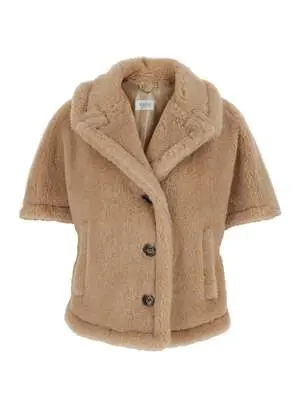 Max Mara Corvino Faux Fur Cloak - Multicolor