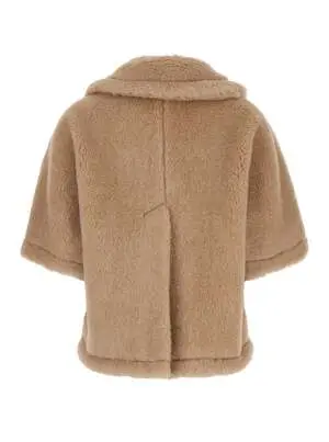 Max Mara Corvino Faux Fur Cloak - Multicolor
