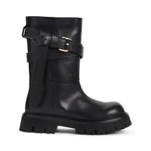 Moschino Biker Boots - Black