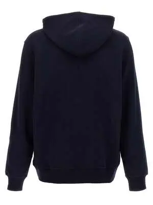 Brunello Cucinelli Zip Up Hooded Sweatshirt - Blue
