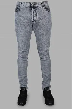 Balmain Acid Wash Denim Jeans