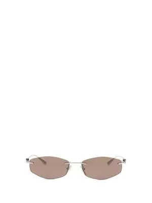 Balenciaga Geometric Oval Sunglasses - Silver