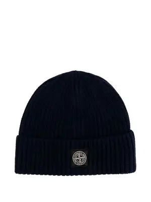 Stone Island Logo Wool Beanie - Multicolor