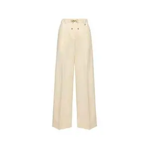 Moncler Neutrals Trousers Straight Trousers - Cream