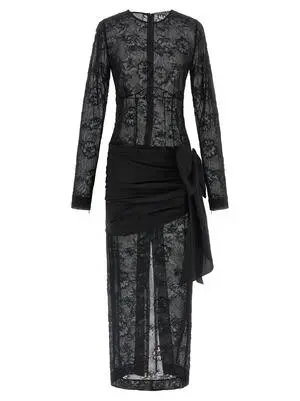 Alessandra Rich Lace Bustier' Dress - Black