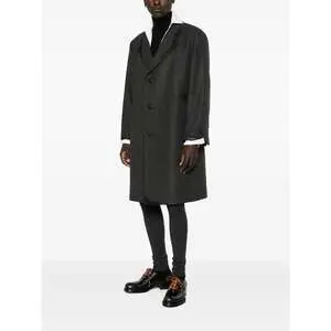 Prada Grey Coats Single Breasted Coats