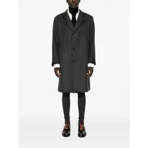 Prada Grey Coats Single Breasted Coats