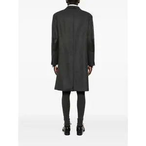 Prada Grey Coats Single Breasted Coats