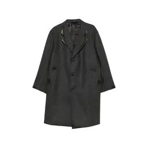 Prada Single Breasted Wool Coat - Gray