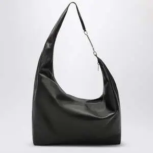 Rick Owens Gemini Bag In Grained Calf Leather - Black