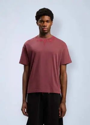 Palm Angels Neck Logo Regular T-shirt - Multicolor
