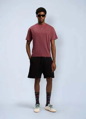 Palm Angels Neck Logo Regular T-shirt