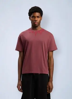 Palm Angels Neck Logo Regular T-shirt - Multicolor
