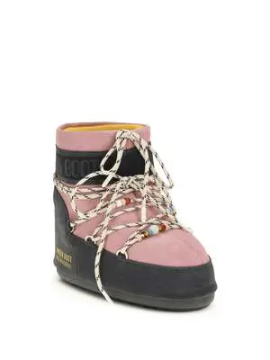 Moon Boot X Guest In Residence Suede Boots - Pink