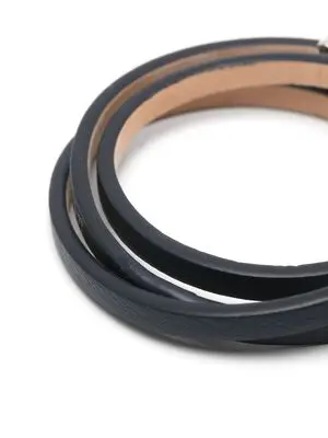 Loewe Anagram Bombé Leather Bracelet