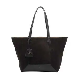 JIMMY CHOO Suede Diamond Tote Bag - Brown