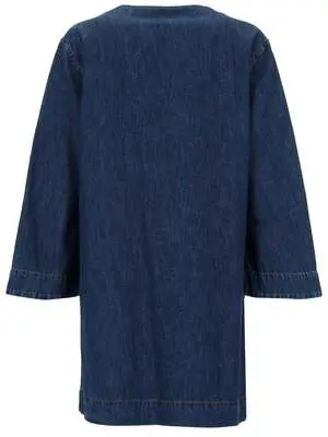 Valentino Garavani Abito In Denim Chambray