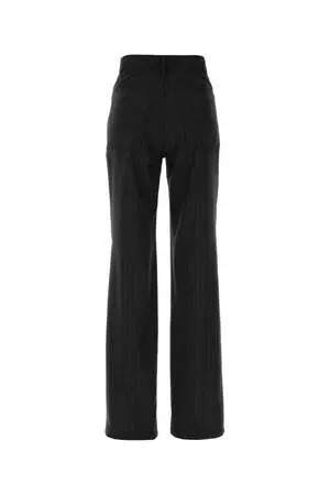 Balenciaga Embroidered Wool Palazzo Pant