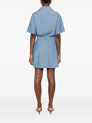 Celine Denim Cotton Dress - Multicolor