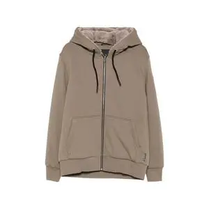 Moose Knuckles Zip Up Hooded Sweatshirt - Cream