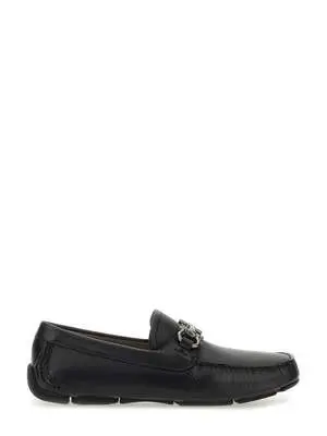 FERRAGAMO Moccasin Gancini - Black