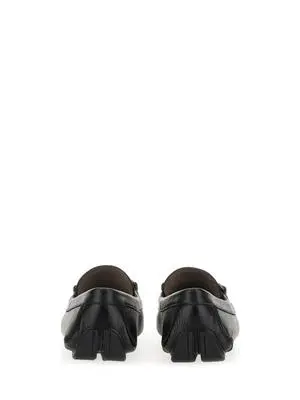 FERRAGAMO Gancini Moccasin - Black