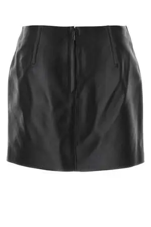 Bottega Veneta Leather Mini Skirt