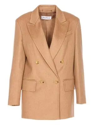 Max Mara Double-breasted Jacket - Multicolor