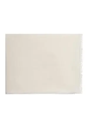 Max Mara Vetusta Wool And Silk Scarf With Jacquard Logo - Multicolor