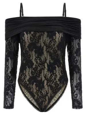 Zimmermann Rebellion Lace Bodysuit - Black