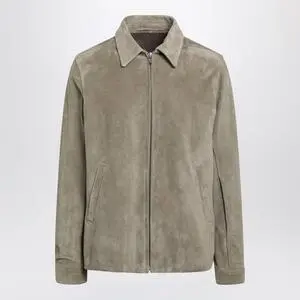 Rick Owens Pearl Suede Brad Jacket - Cream