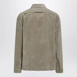 Rick Owens Pearl Suede Brad Jacket - Cream