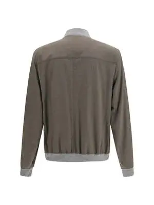 Brunello Cucinelli Cashmere Zip Up Jacket - Green