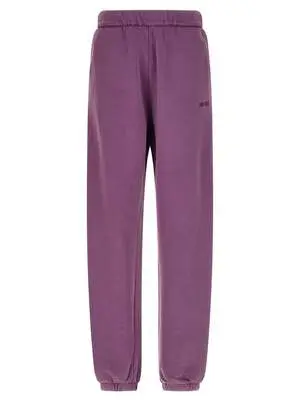 Attico Logo Embroidery Joggers - Purple
