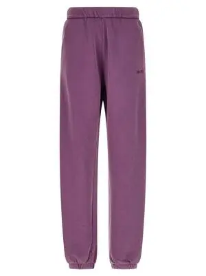 Attico Logo Embroidery Joggers - Purple