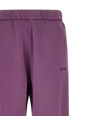 Attico Logo Embroidery Joggers - Purple