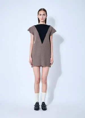 KIKO KOSTADINOV Wool Knit Dress - Brown