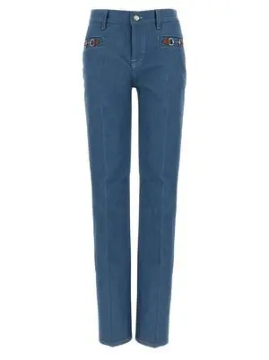 Gucci Morsetto' Jeans - Blue