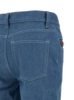 Gucci Morsetto Straight Leg Denim Jeans - Blue